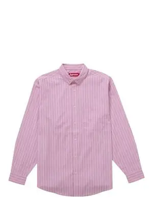 Supreme Pinstripe Shirt - Pink