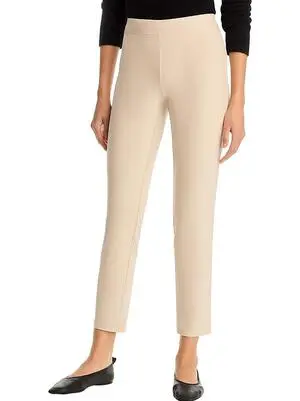 Eileen Fisher Stretch Crepe Slim Ankle Pants - Parus
