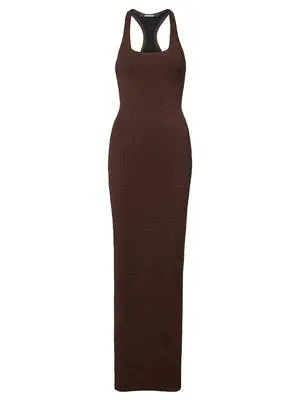 Jacquemus Jersey Maxi Dress - Brown