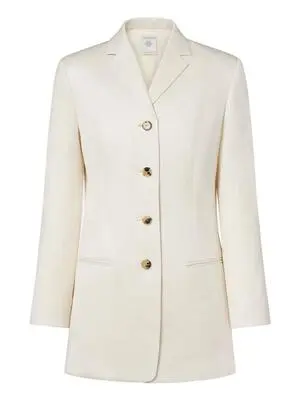Calvin Klein Adrian Wool And Silk Blazer - White