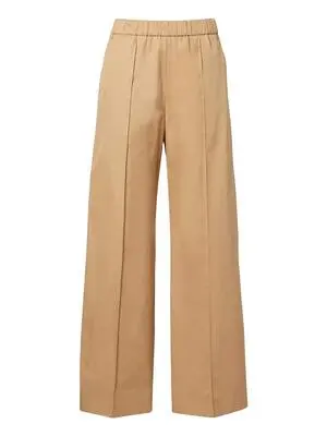 JIL SANDER Cotton Drill Wide-leg Pants - Brown