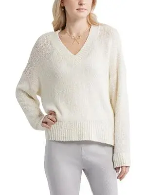 Bp. Oversized V-neck Sweater - Ivory