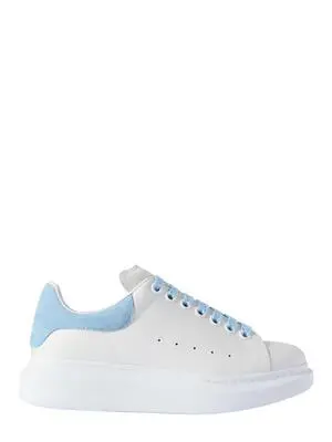 Alexander McQueen Exaggerated-sole Leather Sneakers - Blue
