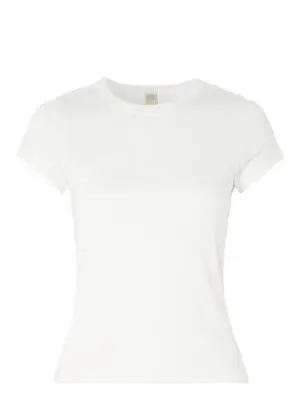 FLORE FLORE Ribbed Organic Cotton-Jersey T-Shirt