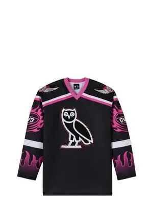 OVO X Wwe The Hitman Hockey Jersey - Black