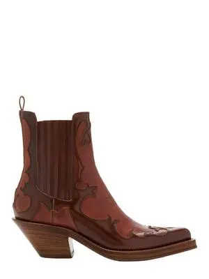 Gabriela Hearst Cassidy Leather Ankle Boots - Brown