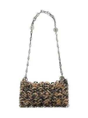 Rabanne 1969 Nano Paillette Shoulder Bag - Silver