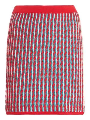 Escvdo Mito Knit Cotton Mini Skirt - Multi