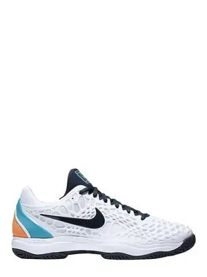 Nike Court Zoom Cage 3 - White Light Carbon Light Blue Fury Obsidian