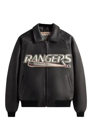 Kith X Avirex New York Rangers Bomber Jacket - Black
