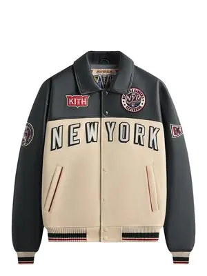 Kith X Avirex New York Rangers Bomber Jacket - Blue