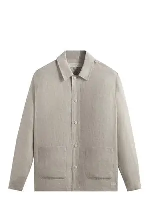 Kith Pinstripe Linen Overshirt - Grey