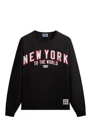 Kith For The New York Rangers Vintage Long Sleeve Quinn Tee - Black