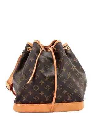LOUIS VUITTON Petit Noe Nm Handbag Monogram Canvas - Brown