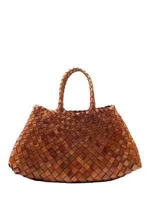 Dragon Diffusion Small Santa Croce Woven Tote Bag - Brown