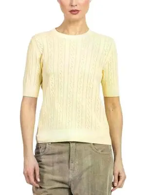 LISA YANG Nika Cable-knit Sweater - Yellow