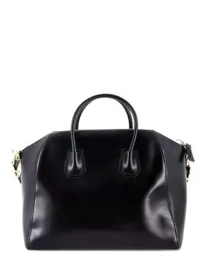 Givenchy Antigona Glazed Leather Medium Satchel - Black