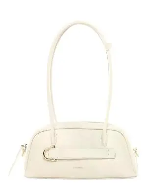 COCCINELLE Pebbled Shoulder Bag - White