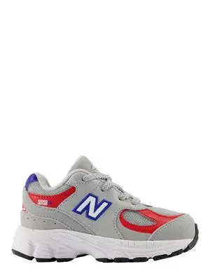 NEW BALANCE 2002r Lace-up Sneakers - Raincloud/true Red