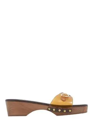 ANCIENT GREEK SANDALS Omonia Clog Sandal - Caramel