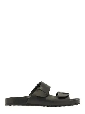 ANCIENT GREEK SANDALS Diogenis Flat Sandals - Black