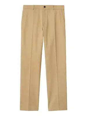 Burberry Cotton Twill Slim Chinos - White