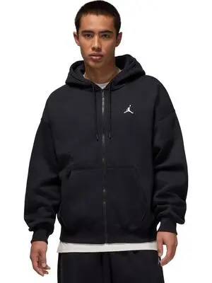 JORDAN Brooklyn Fleece Oversized Full-zip Hoodie - Black