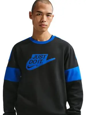 Nike Sportswear Club Fleece Crew-neck Sweatshirt - Black