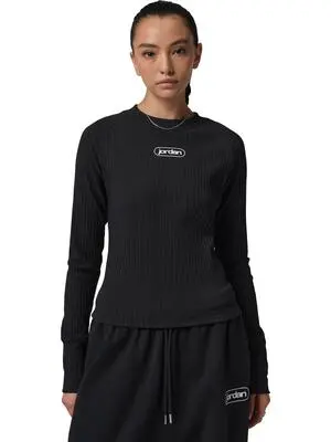 JORDAN Flight Long-sleeve Top - Black