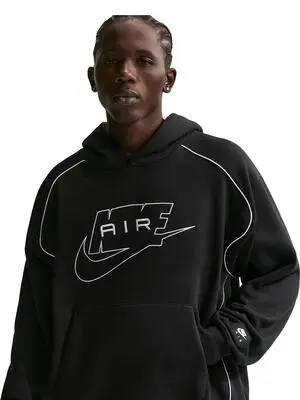 Nike Air Fleece Pullover Hoodie - Black
