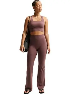 Nike Zenvy High-waisted Flared Leggings - Purple