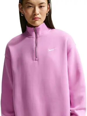 Nike Sportswear Phoenix Fleece Oversized 1/4-Zip Long Sweatshirt Purple