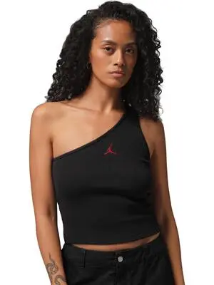JORDAN Flight Asymmetrical Tank Top - Black