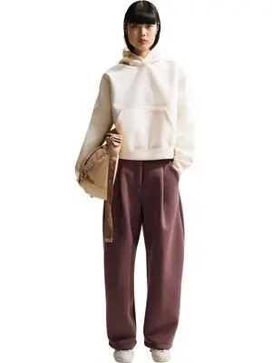 Nike Pregame Fleece Loose Mid-rise Trousers - Purple