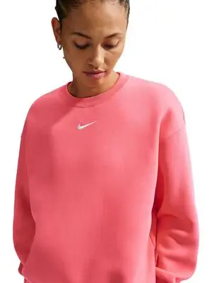 Nike Sportswear Phoenix Fleece Oversized Crew-neck Sweatshirt - Pink