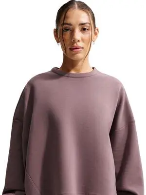 Nike 24.7 Impossiblysoft Dri-fit Oversized Crew-neck Top - Purple