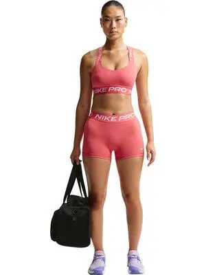 Nike Pro Mid-rise 3" Biker Shorts - Pink