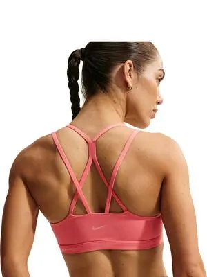 Nike Zenvy Strappy Light-support Padded Sports Bra - Pink