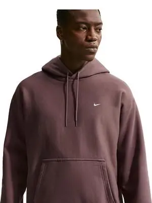 Nike Solo Swoosh Pullover Hoodie - Purple