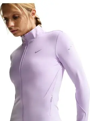 Nike Swift Dri-fit Full-zip Mid-layer Running Top - Purple
