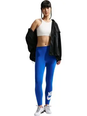 Nike Sportswear Classics High-waisted Graphic Leggings - Blue