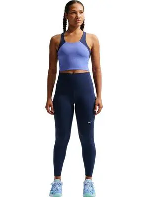 Nike One High-waisted 7/8 Leggings With Pockets - Blue
