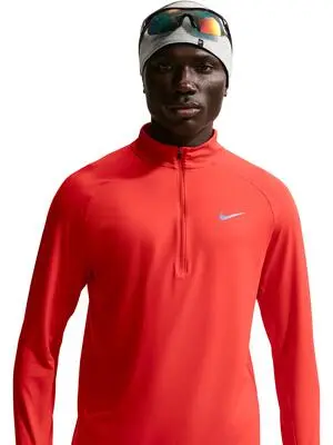 Nike Stride Dri-fit 1/4-zip Running Top - Red
