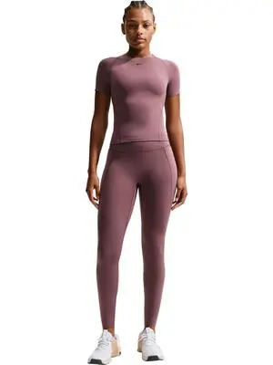 Nike Universa High-waisted Full-length Leggings With No Front Seam - Purple