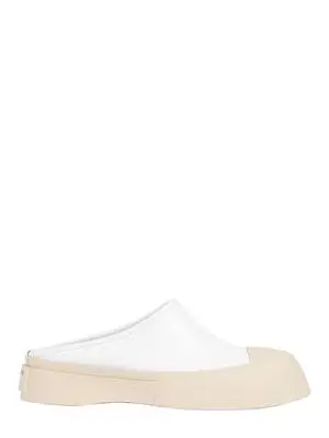 Marni Pablo Leather And Rubber Slip-on Sneakers - White