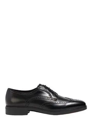 Santoni Leather Oxford Brogues - Black