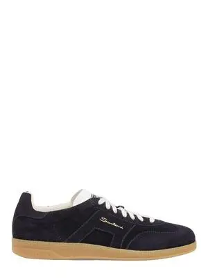Santoni Suede Sneakers - Midnight Blue