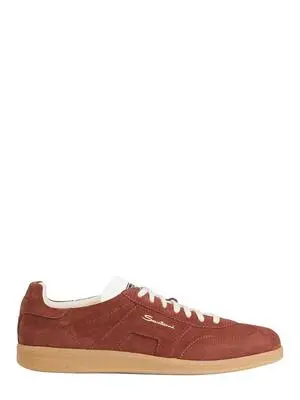 Santoni Suede Sneakers - Tan