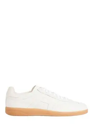 Santoni Dbs Olympic Pebbled-leather Sneakers - Off-white