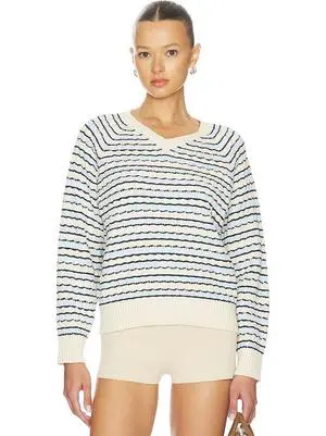 Frankies Bikinis Piper Cable Knit Sweater - Lighthouse